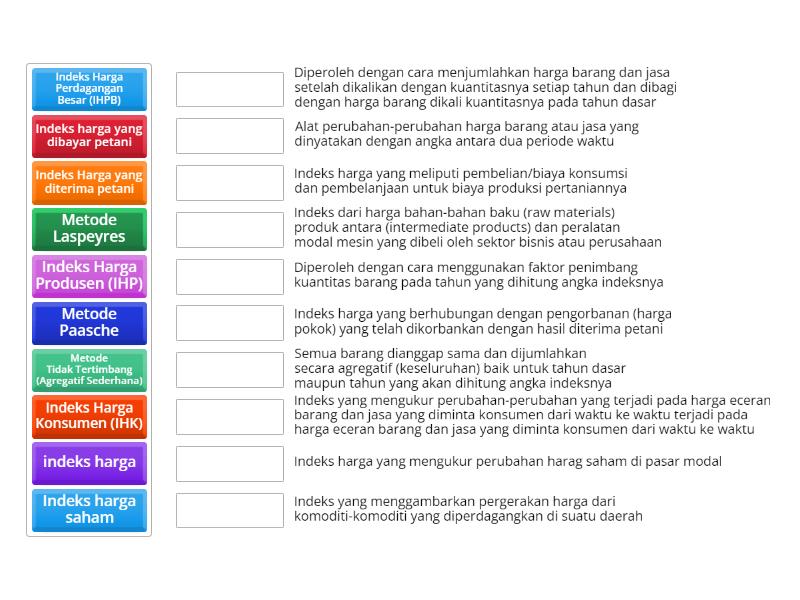 indeks harga - Match up
