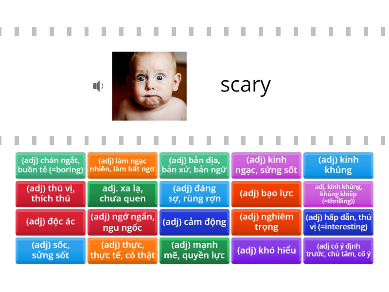 Unit 8 - Films: Adjectives - Find the match