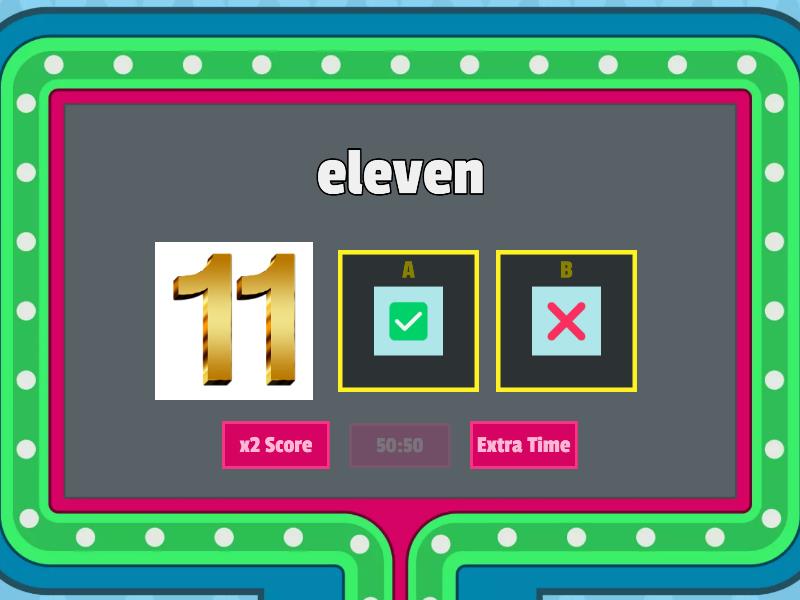 KB2 U2 numbers (reading) - Gameshow quiz