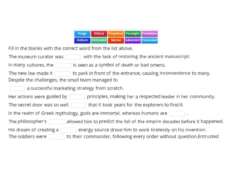 Mythology - Complete the sentence