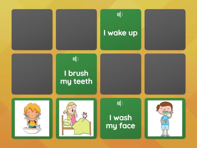 Daily Routines #2 - Memory - Matching pairs
