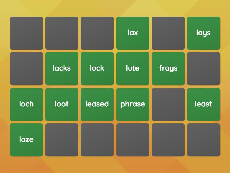 Advanced Homophones - Matching pairs