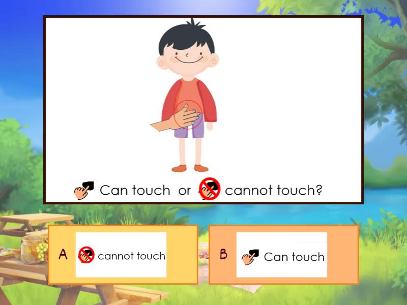 Can touch or Cannot touch? - Quiz