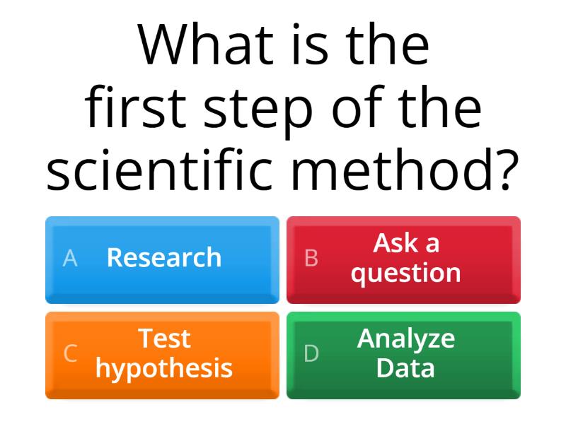 Scientific Method - Quiz
