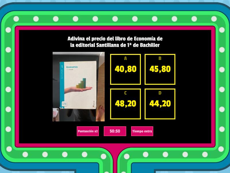 El precio justo:Inicial - Gameshow quiz