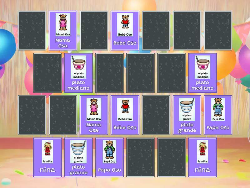 Los Tres Osos (Mid) - Matching pairs