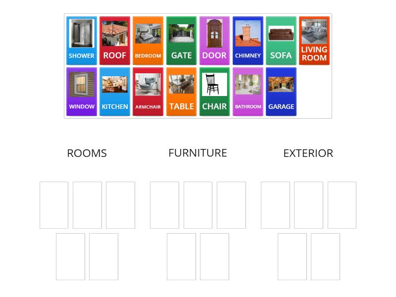 House parts - Group sort