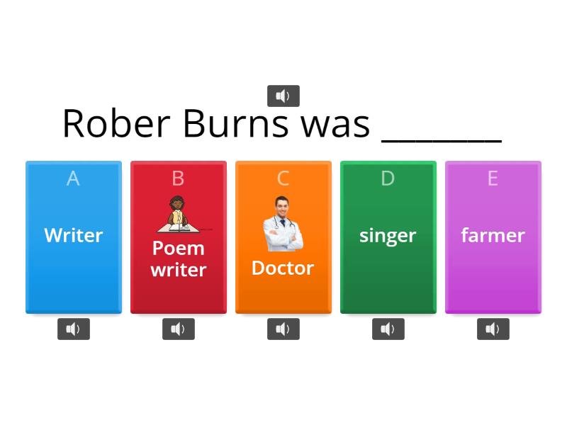 zes , Who was Robert Burns - Quiz