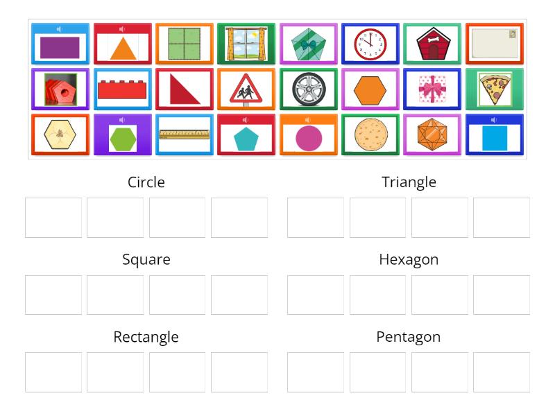 2D Shape Sort - Group sort