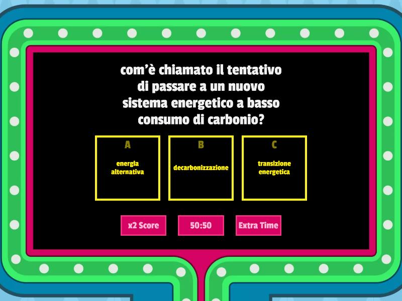 risorse e riserve - Gameshow quiz