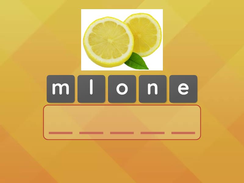 Grade 1 anagram game - Anagrama