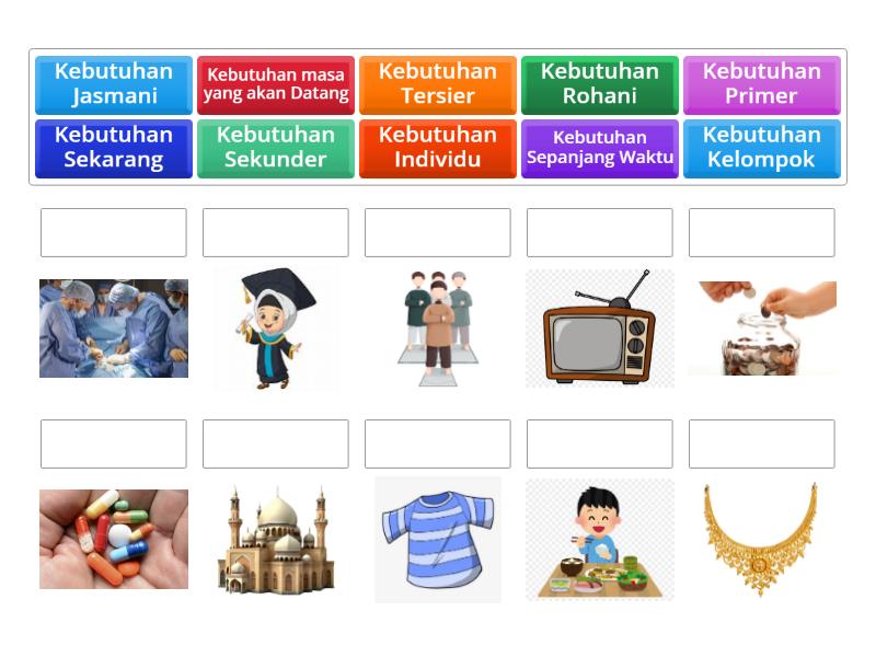 Jenis-Jenis Kebutuhan Manusia - Match up