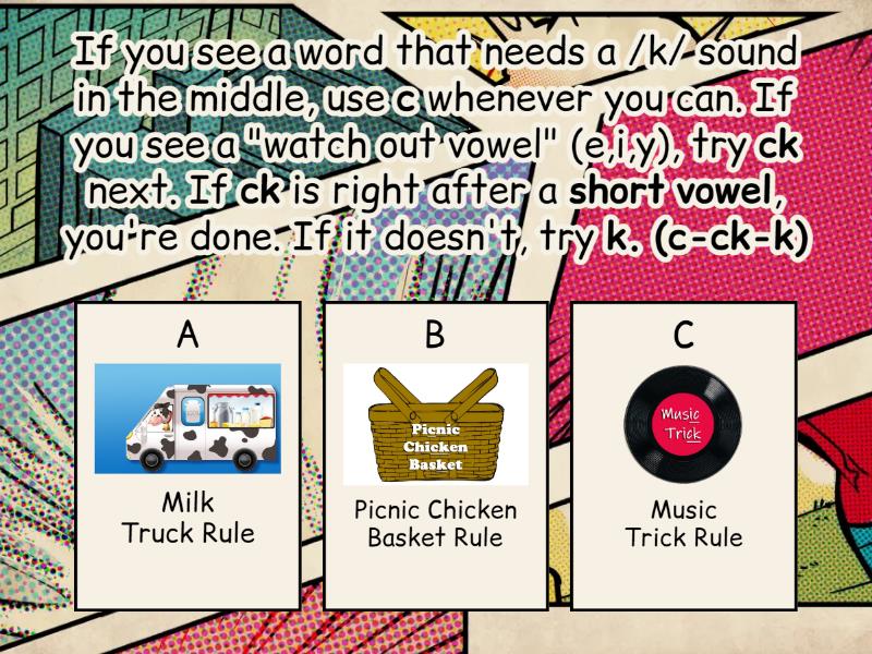 Barton 4.4: Milk Truck, Music Trick, or Picnic Chicken Basket? - Quiz