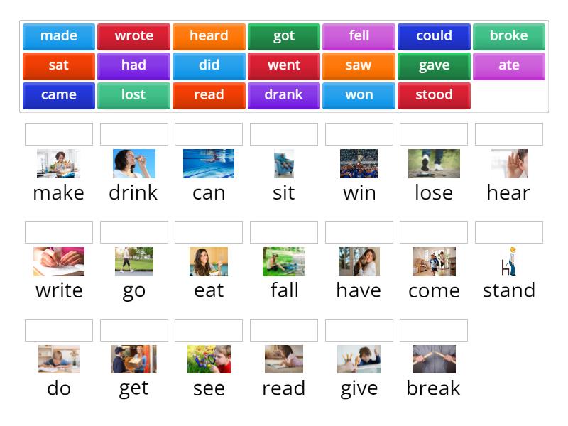 Irregular verbs, Starlight 4, all - Match up