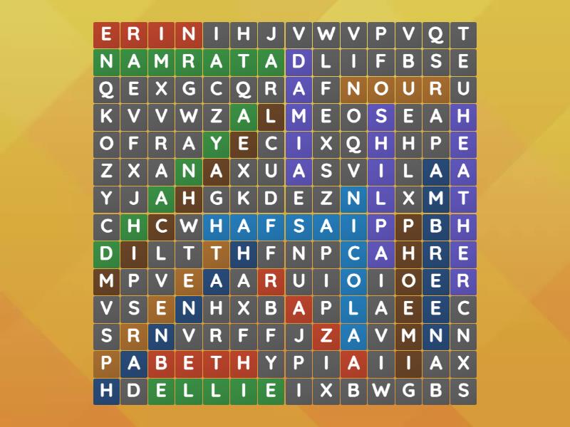 Meet The Year 4 Team! - Wordsearch