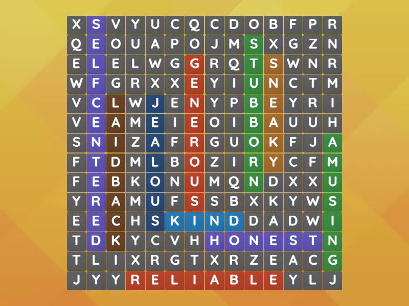Unit 1 - Wordsearch