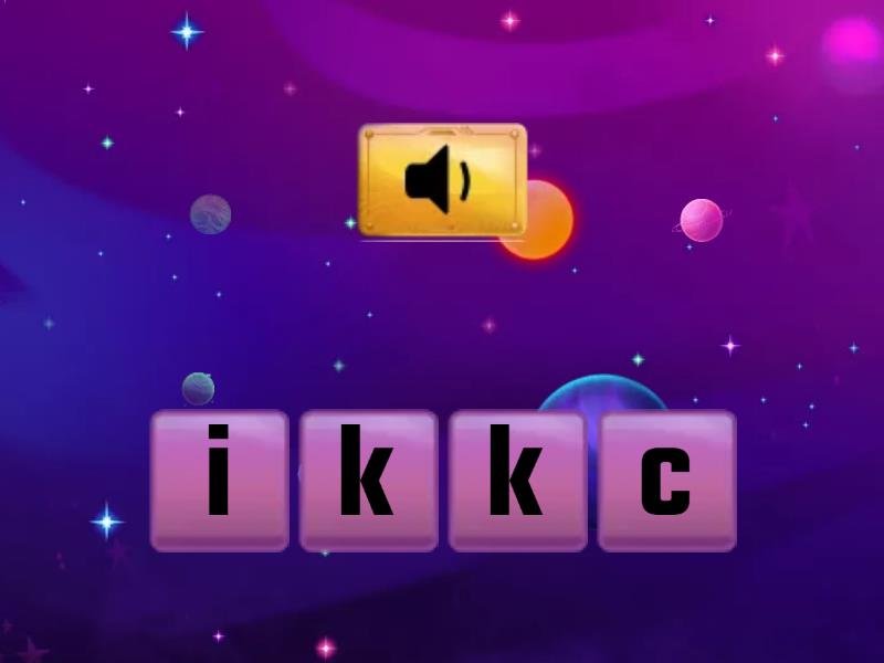 WTW Sort 12 Final /k/ sound: ck, ke, k - Anagram