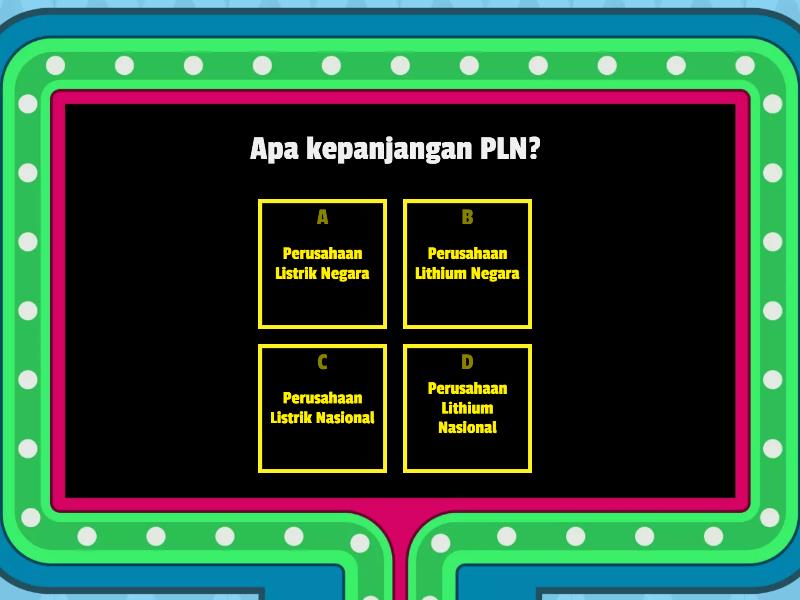 PLN Goes To School - Gameshow quiz