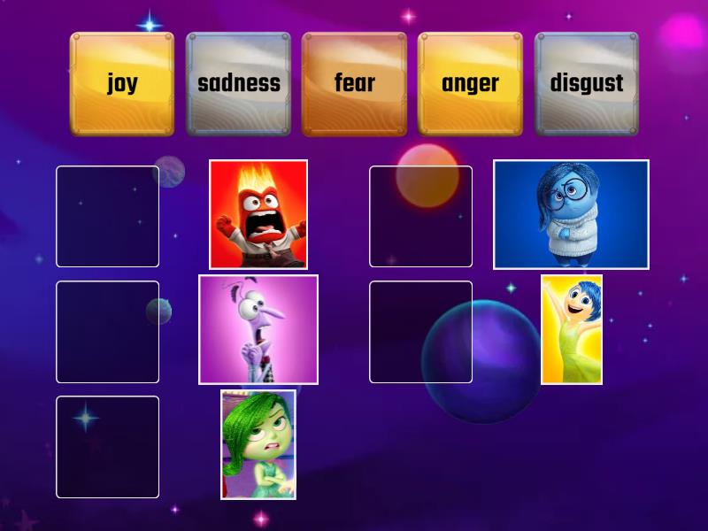 inside out names - Match up