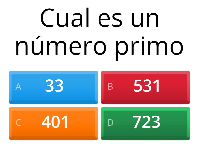 Numeros Primos Y Factorizacion Quiz 1620