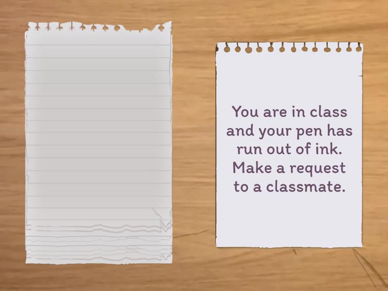 Making requests board game - Speaking cards
