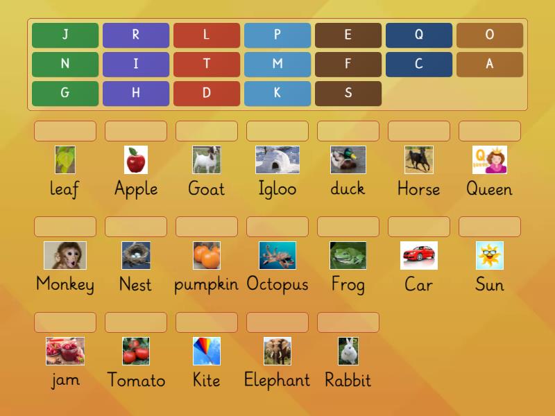 The Alphabet - Une las parejas