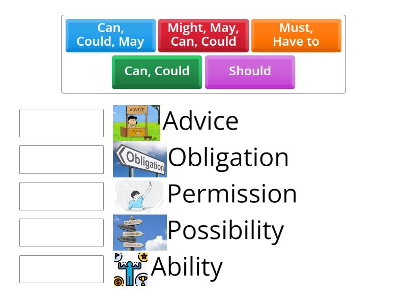 Modal verbs - Match up