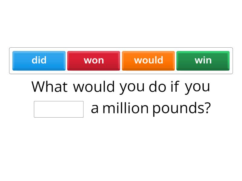 Second Conditional Multiple Choice - Complete the sentence