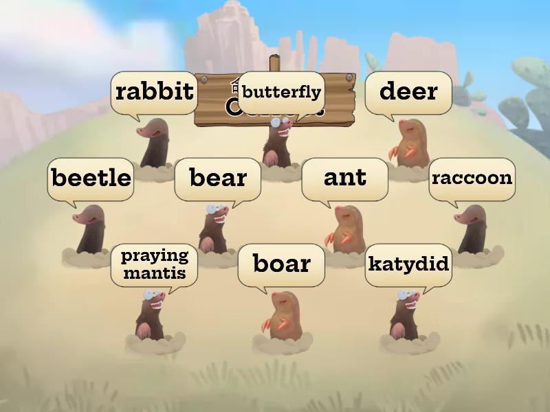 Week 2 Day 2 Reading Game - Whack-a-mole