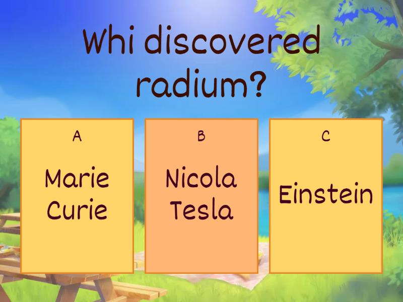 Marie Curie - Quiz