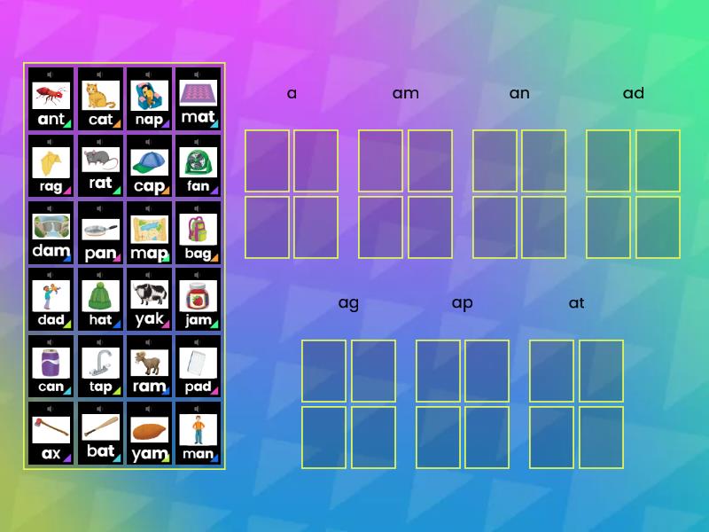 OPW 2 Unit 1 (a,am,an,ad,ag,ap,at) - Group sort