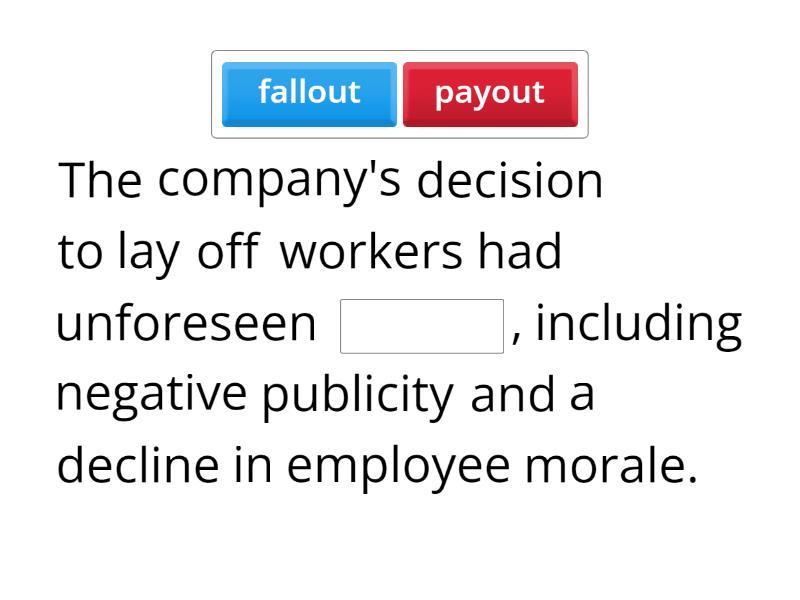 The Bank Failures, Explained - (Vocabulary) - Complete the sentence