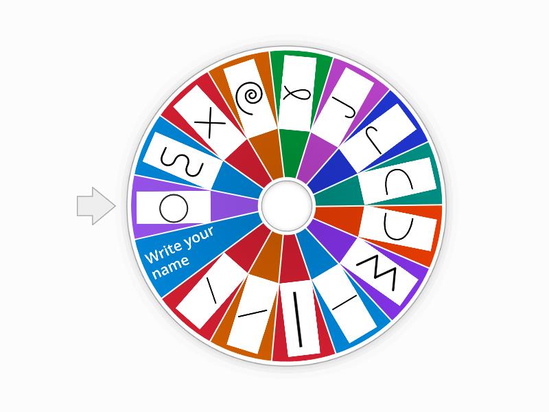 CKLA Handwriting Strokes - Spin the wheel