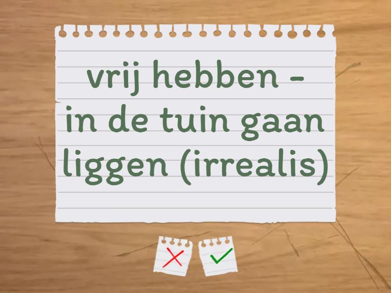 Maak een zin met zou(den) of zal/zullen - Flash cards