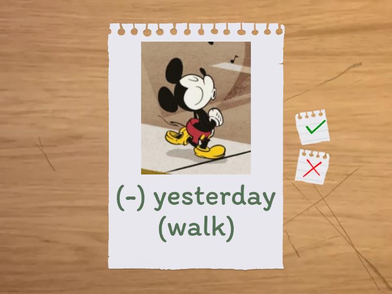 7B Elementary Past Simple regular verbs - Flash cards