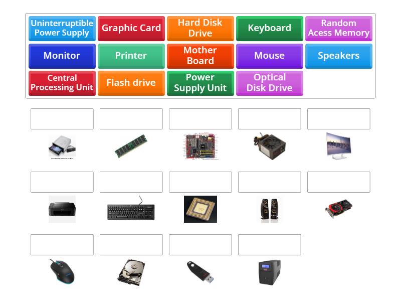 Computer parts - Match up