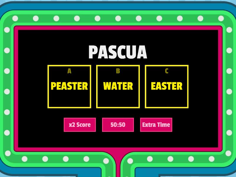 la Pascua - Gameshow quiz