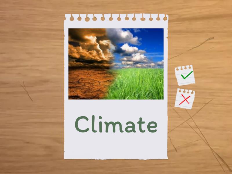 Weather and Climate - Flash cards