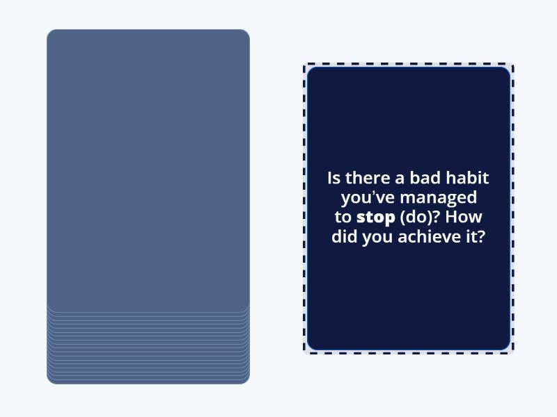 Verb patterns - speaking - Speaking cards