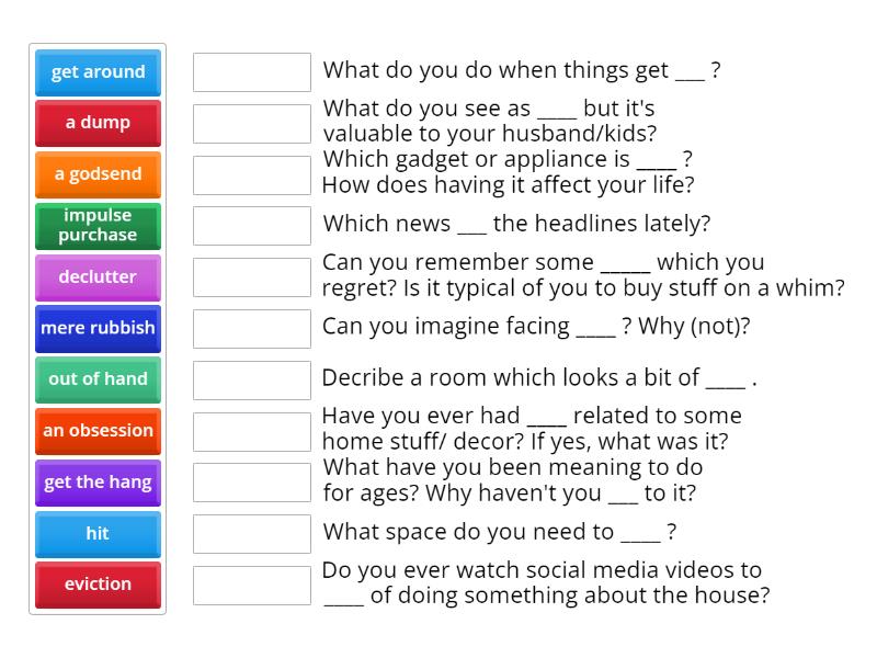 Unit 3 Upper Revision - Match up
