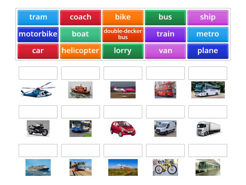 Transportation - Match up