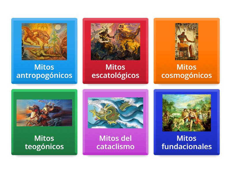 Ruleta tipos de mitos - Fichas giratorias