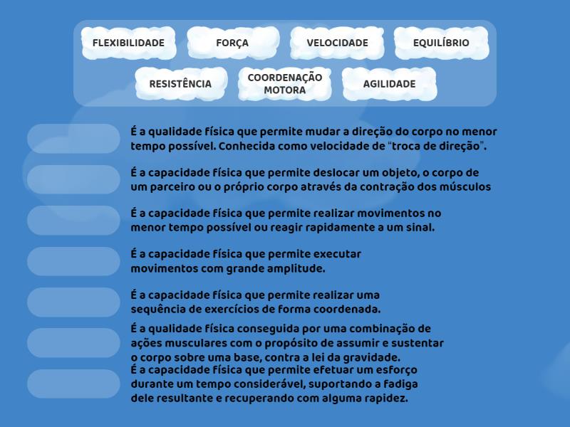 CAPACIDADES FÍSICAS - Match up