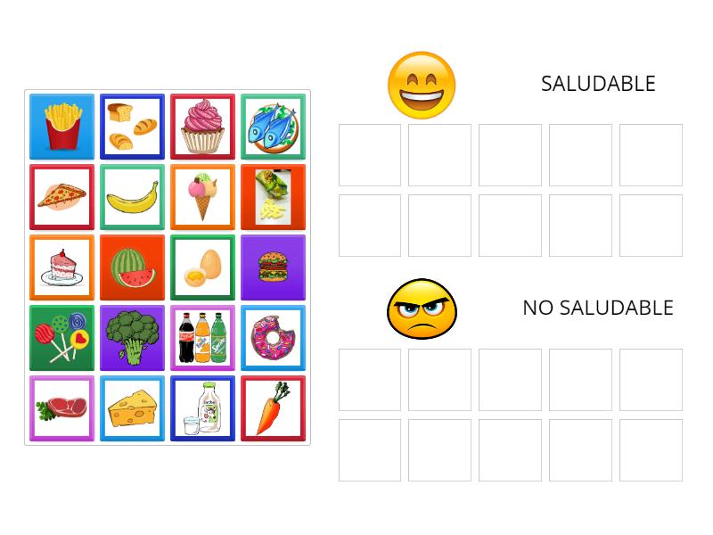 SALUDABLE O NO SALUDABLE - Group sort