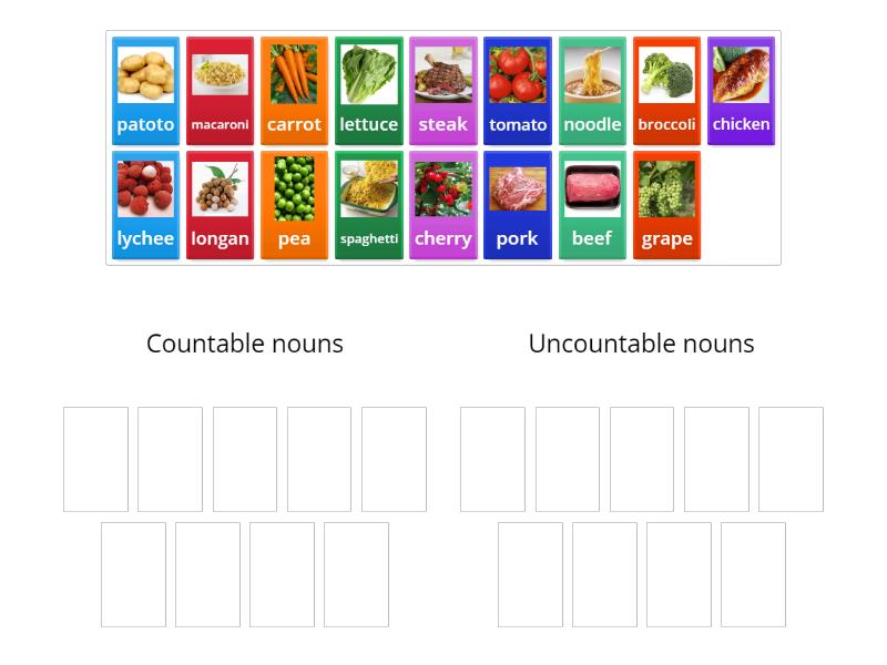 4b_Ch3_countable VS uncountable nouns - Group sort