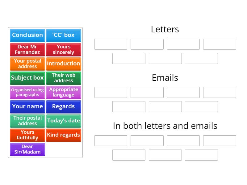 WRITING - Group sort