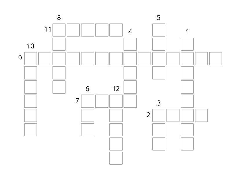 ULS Unit 13 - Lesson 11 Vocabulary - Puzzle - Crossword