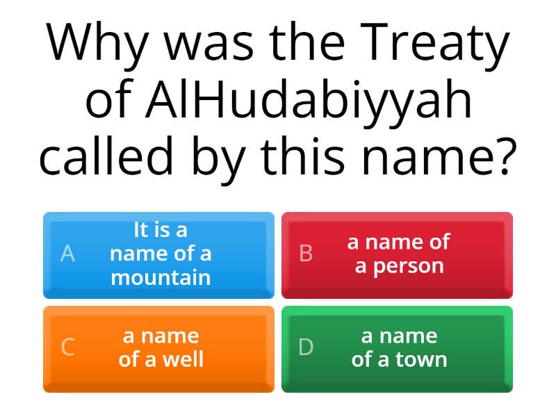 Grade 12 Test - Seerah - Quiz
