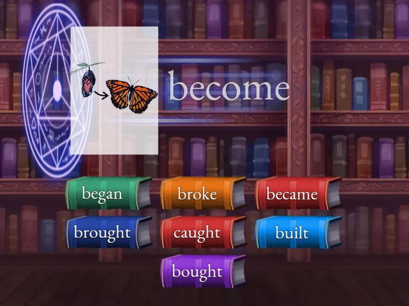 Irregular Verbs be - eat, part 1 - Find the match