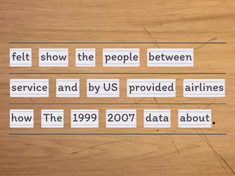 Complete IELTS Writing Task 1 PT - Unjumble